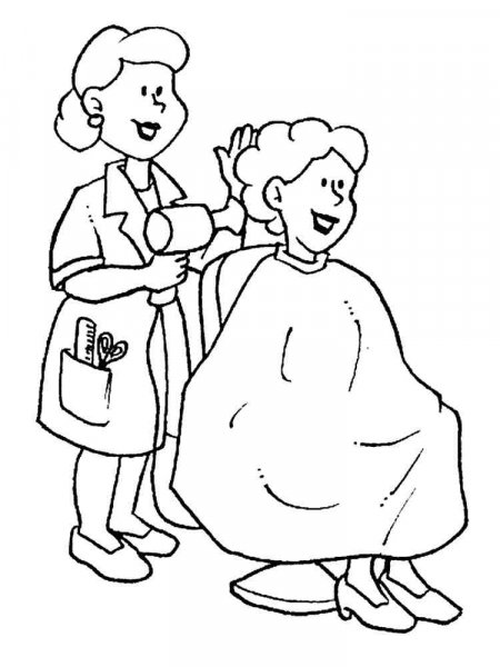 Professions coloring pages