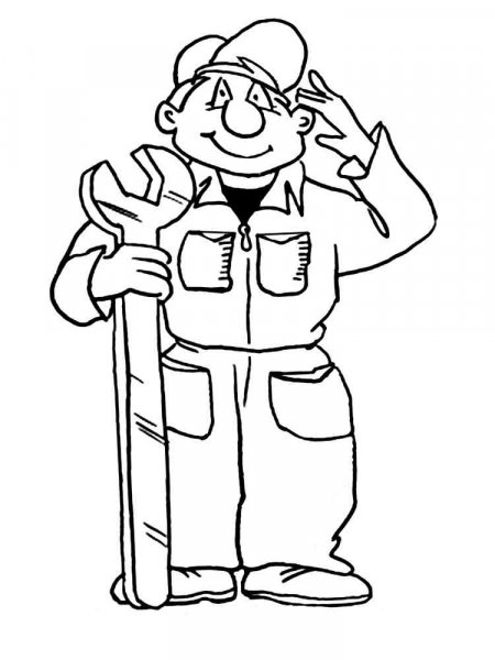 Professions coloring pages