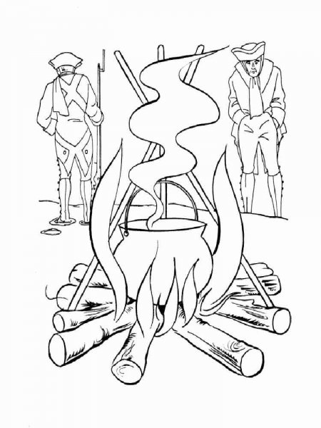 American Revolutionary War coloring pages