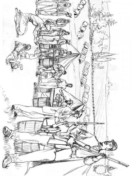 American Revolutionary War coloring pages