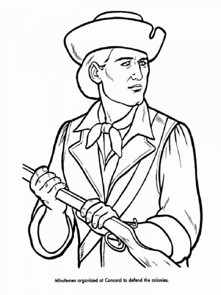 American Revolutionary War coloring pages