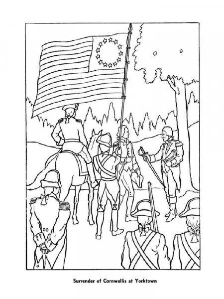 American Revolutionary War coloring pages