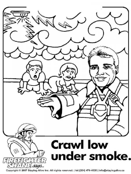 Safety coloring pages