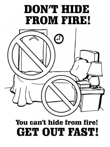 Safety coloring pages
