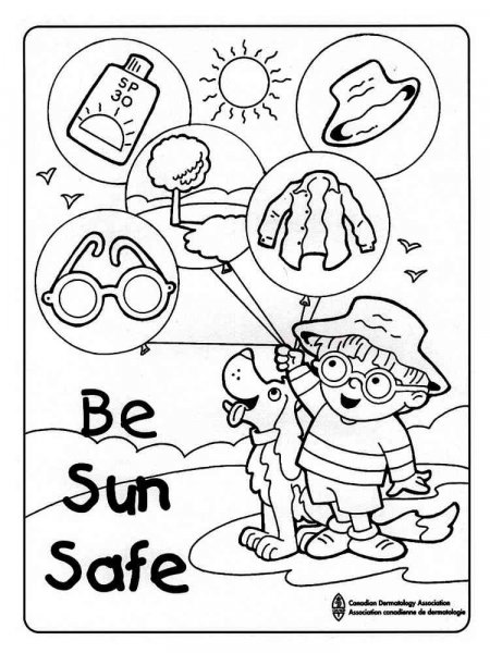 Safety coloring pages