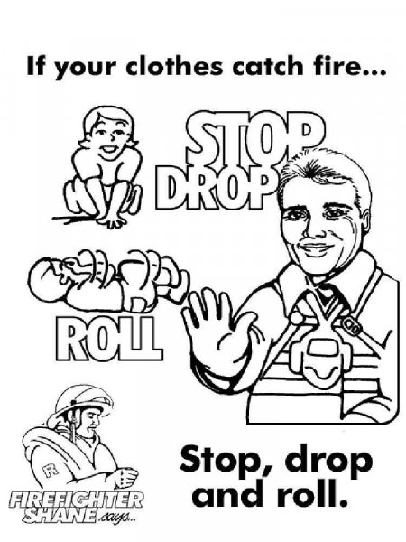 Safety coloring pages
