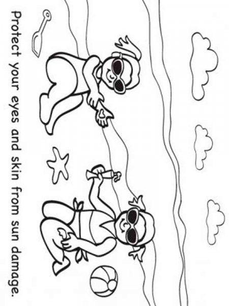 Safety coloring pages