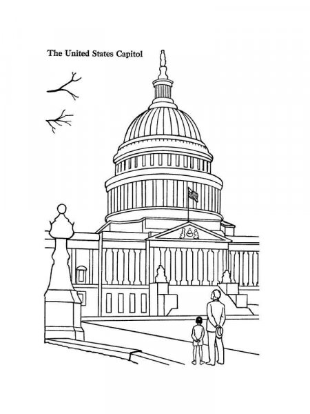 US Capitol Building coloring pages