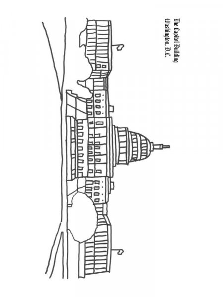 US Capitol Building coloring pages