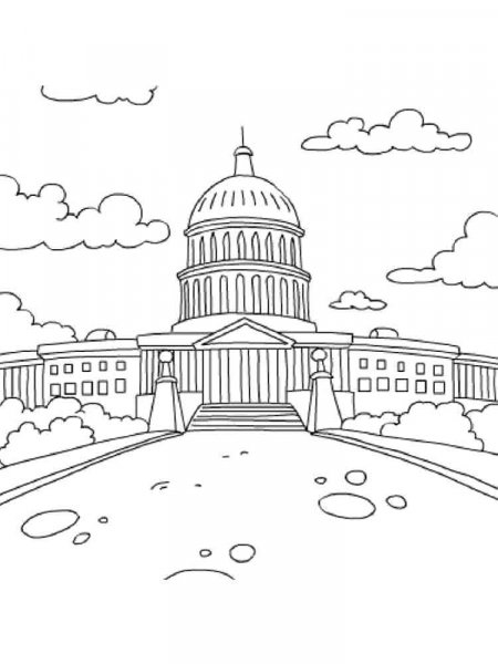 US Capitol Building coloring pages