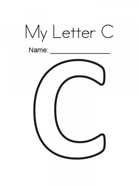 Letter C coloring pages