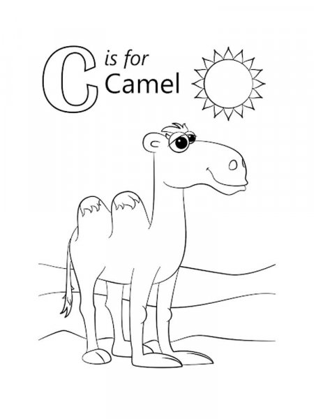 Letter C coloring pages