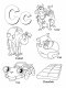 Letter C coloring pages