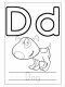 Letter D coloring pages