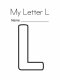 Letter L coloring pages