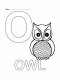 Letter O coloring pages