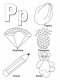 Letter P coloring pages