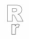Letter R coloring pages