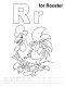 Letter R coloring pages