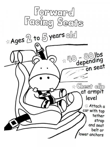 Car Safety coloring pages