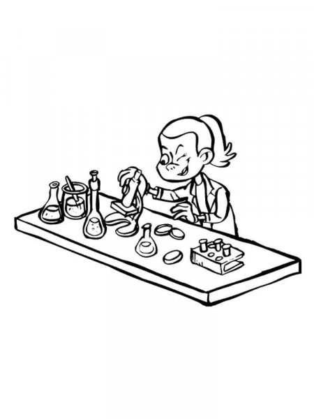 Chemistry coloring pages