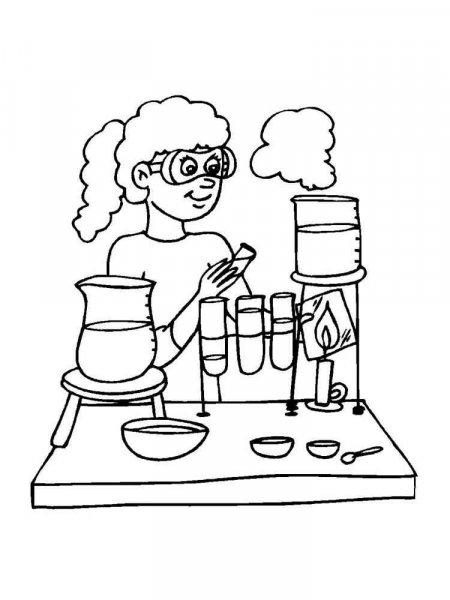 Chemistry coloring pages