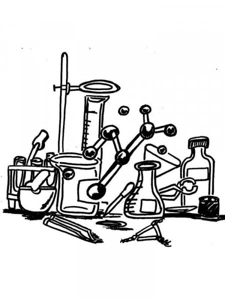 Chemistry coloring pages