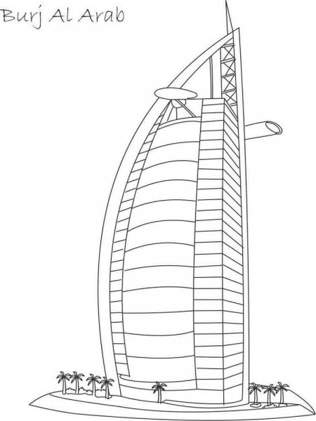 Dubai coloring pages