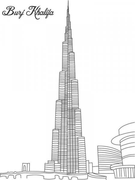 Dubai coloring pages