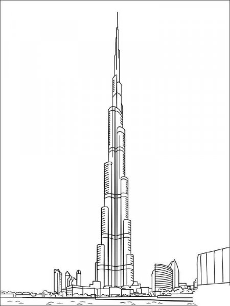 Dubai coloring pages