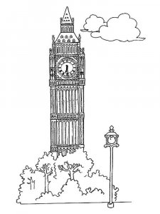 London coloring pages