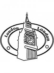 London coloring pages