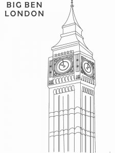 London coloring pages