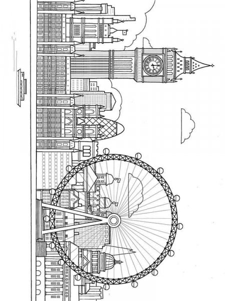 London coloring pages