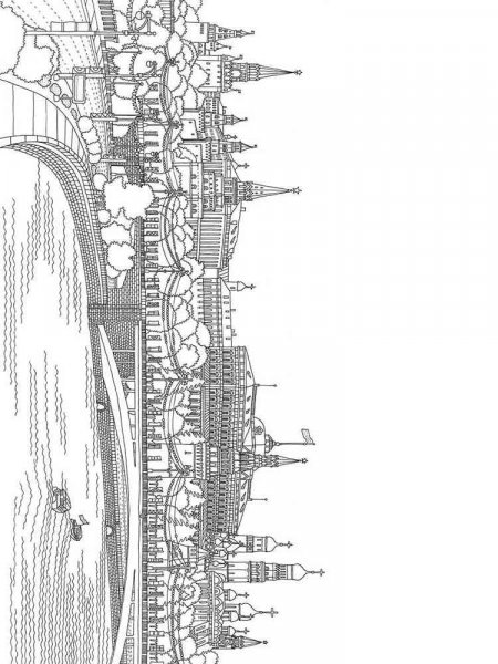 Moscow coloring pages