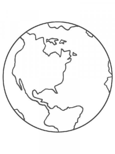 Earth coloring pages