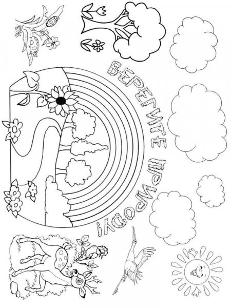 Ecology coloring pages
