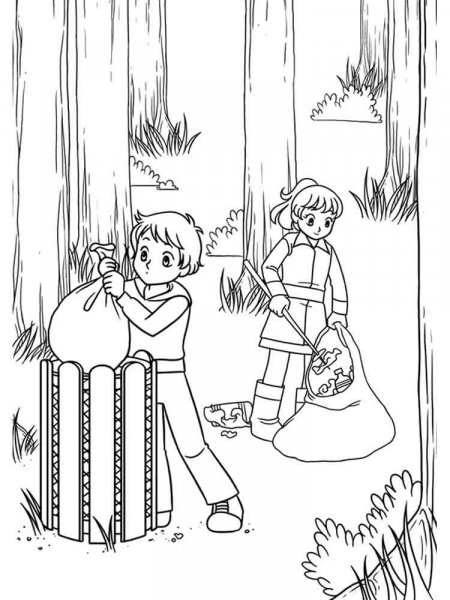 Ecology coloring pages