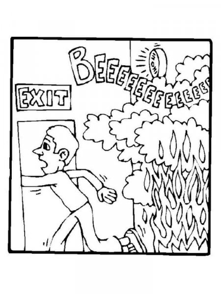 Fire Prevention coloring pages