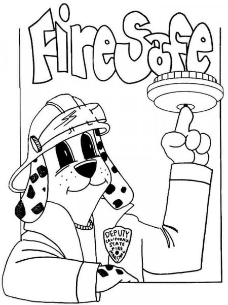 Fire Safety coloring pages