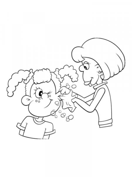 Hygiene coloring pages