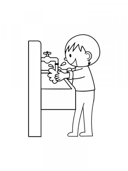 Hygiene coloring pages