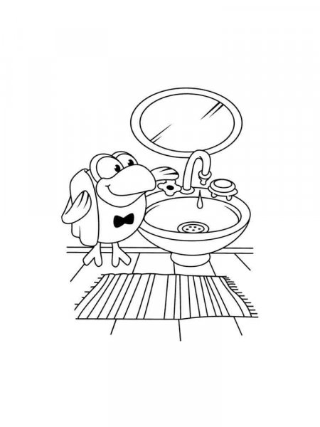 Hygiene coloring pages