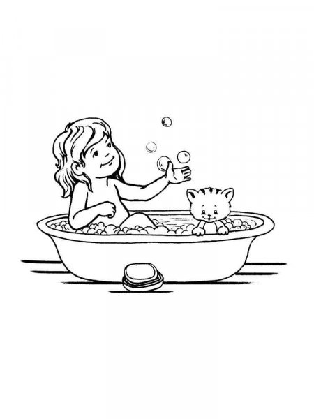 Hygiene coloring pages