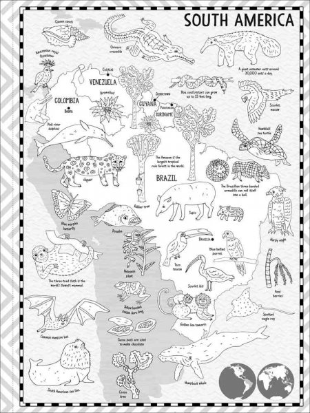 Map coloring pages