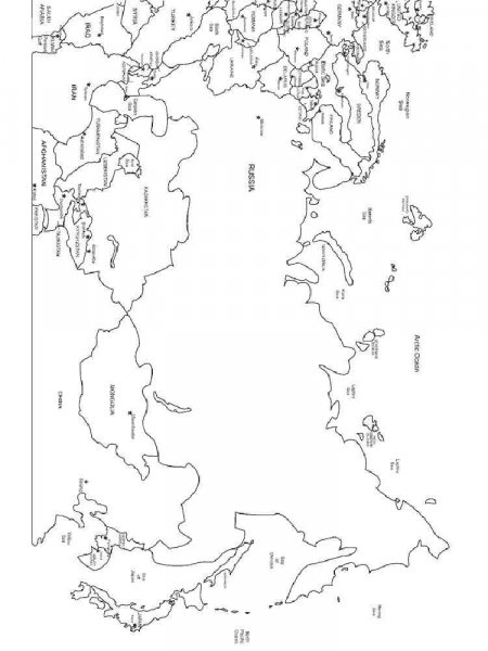 Map coloring pages