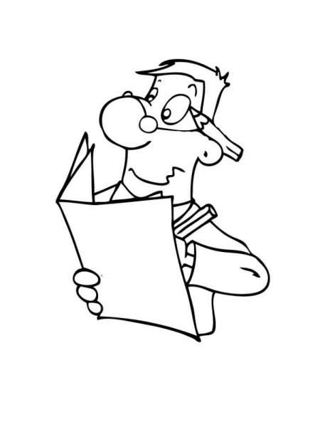 Accountant coloring pages