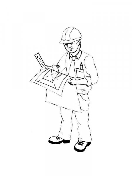 Architect coloring pages