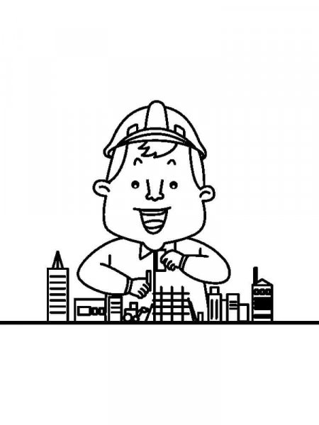 Architect coloring pages