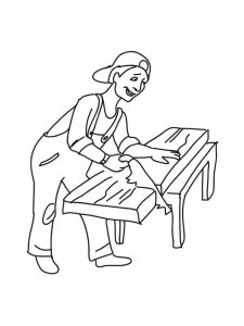 Carpenter coloring pages